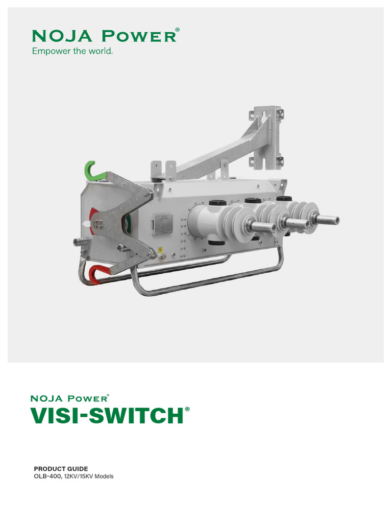 NOJA-5039-02 NOJA Power VISI-SWITCH Product Guide - en | PDF | Switch | Insulator (Electricity)