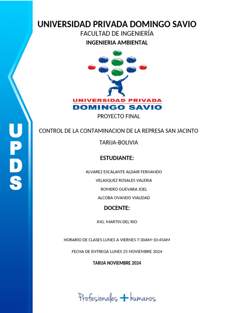 1proyecto Final Ing - Civil Upds 24 | PDF | Ciencias de la Tierra | Geografía Física