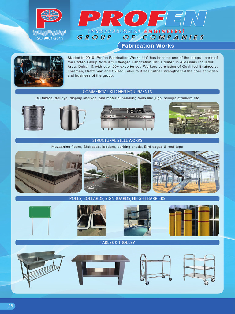 PROFEN Fabrication - Brochure | PDF