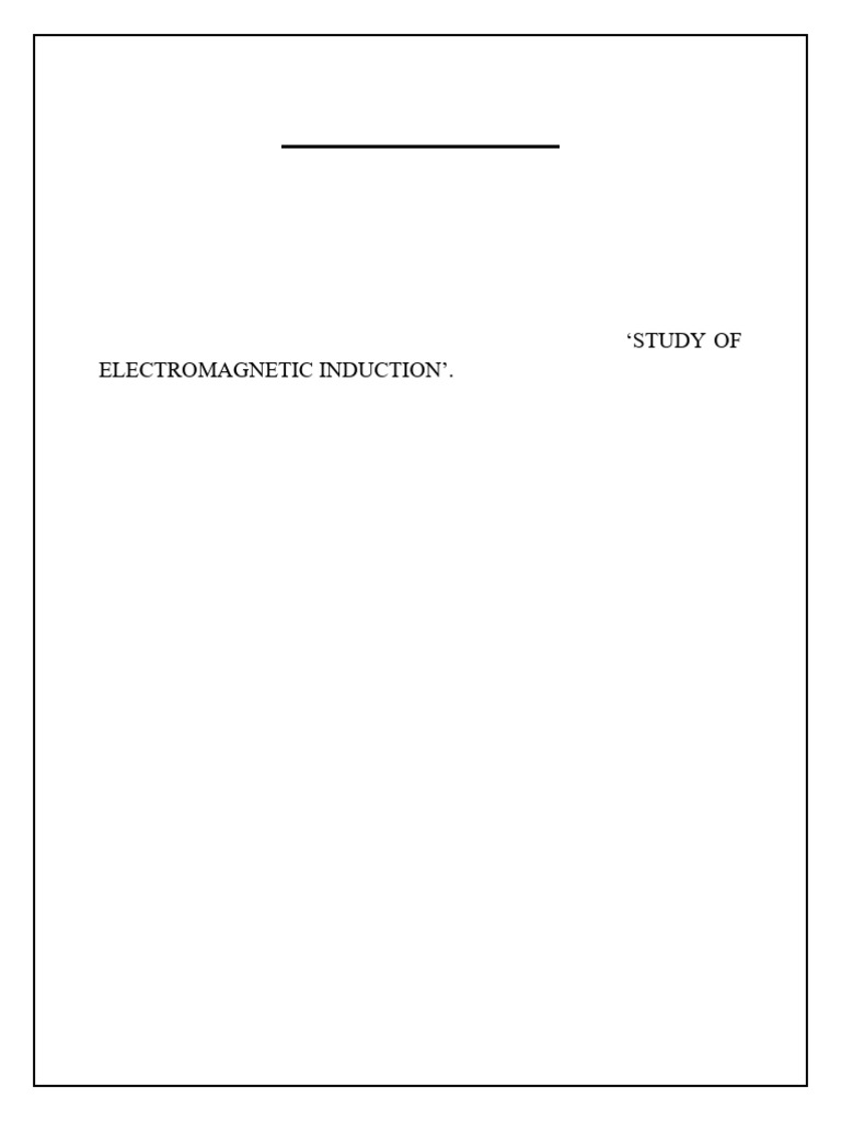 Physics Lenz Law Project | PDF | Electromagnetic Induction | Quantity