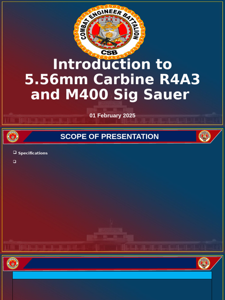 Introduction To R4A3 and Sig Sauer | PDF