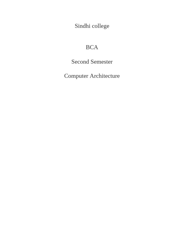 Computer Architecture Overview and Logic | PDF | Logic Gate | Boolean ...