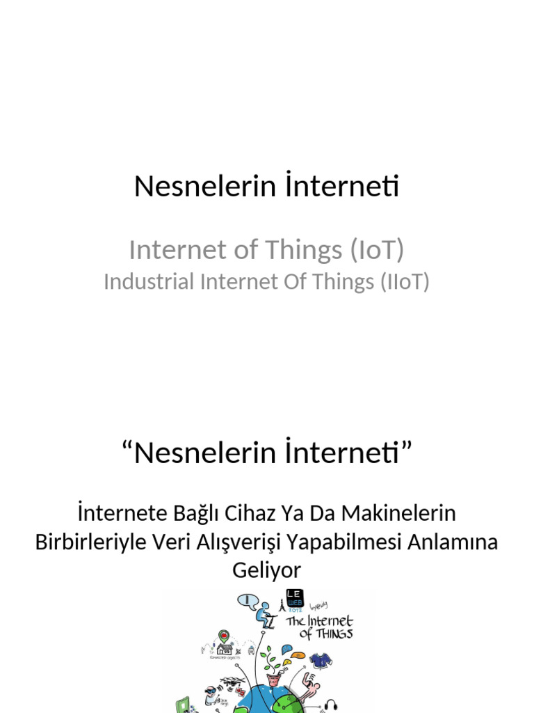 h3 Nesnelerin Interneti | PDF