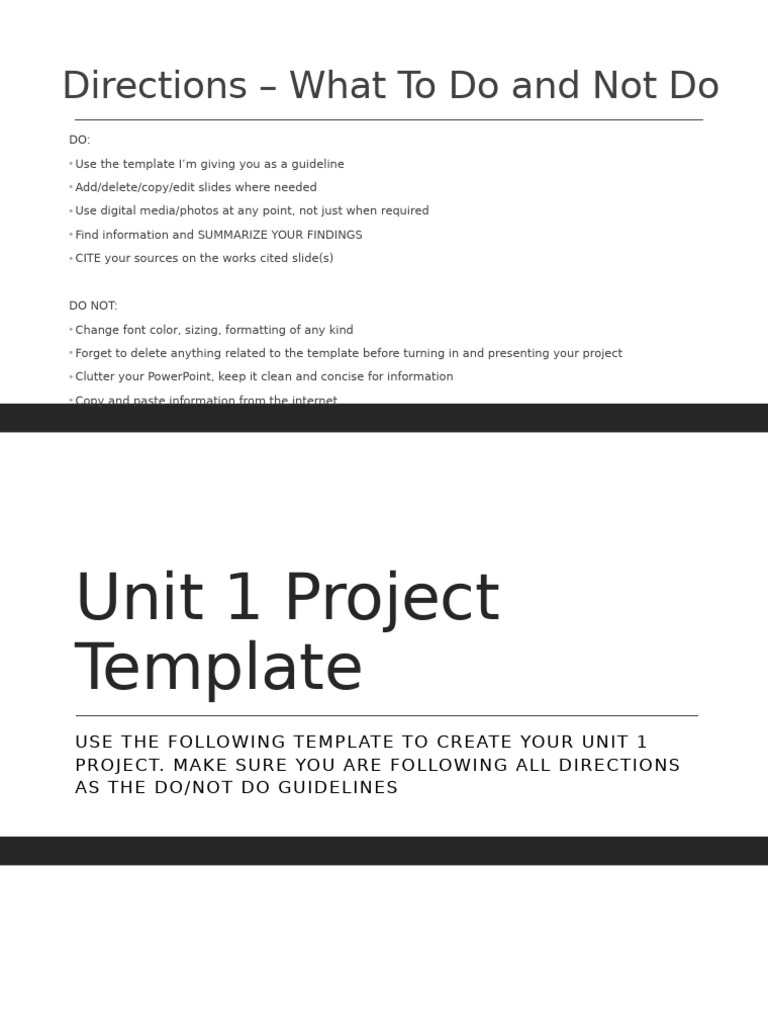 Unit 1 Project Template | PDF