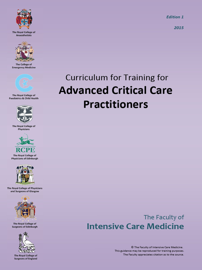 ACCP Curriculum Part I - Handbook v1.1 2019 Revision | PDF | Intensive ...