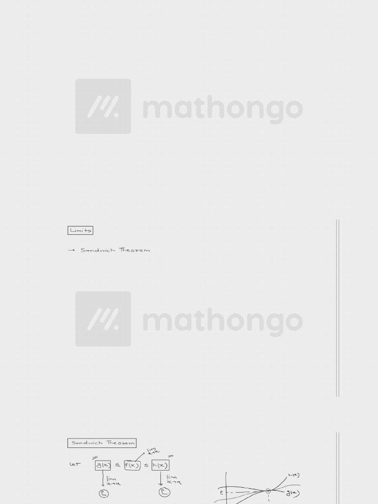 07 - Sandwich Theorem-Invert | PDF