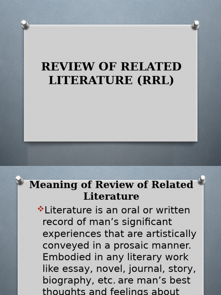 Review of Related Literature (RRL) | PDF | Methodology | Knowledge