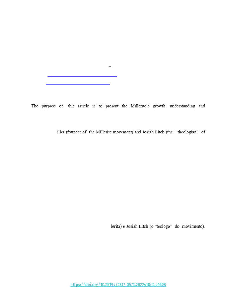 Millerites and The Seven Trumpets | PDF | Christian Eschatology | Prophecy