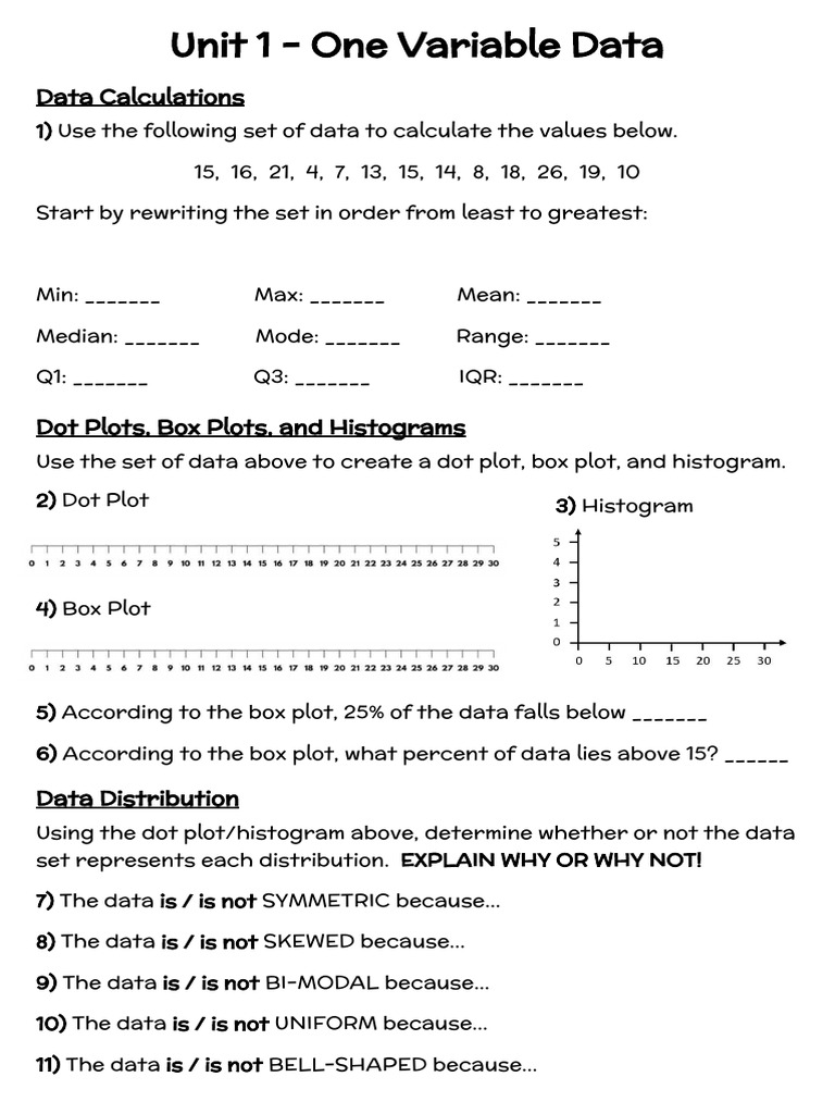 Algebra I Units 1 - 4 Practice Review | PDF | Mathematical Objects ...