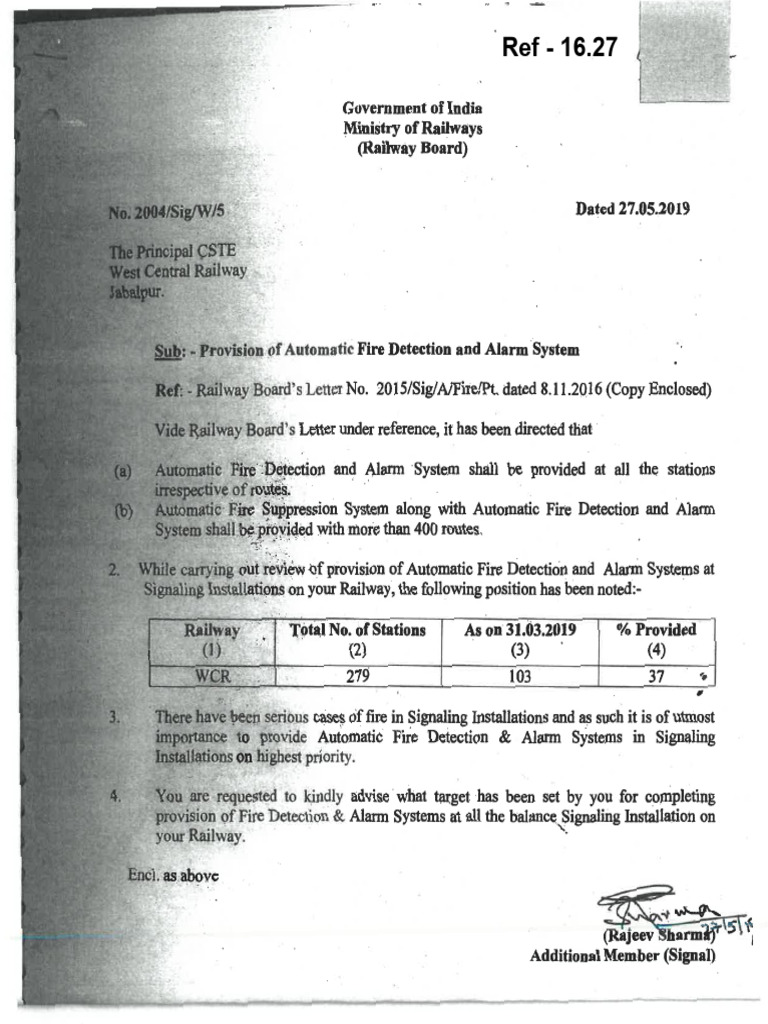 Fire Alarm Suppression Letter RB | PDF