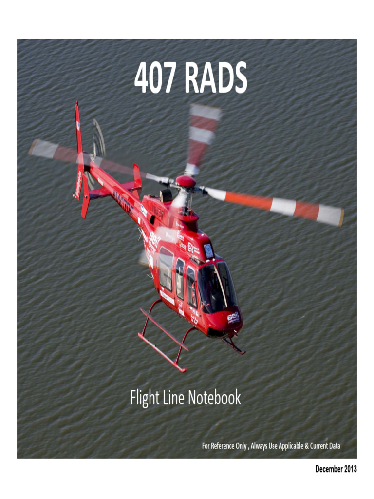 407 Flight Line Reference Notebook Handout | PDF | Airspeed ...