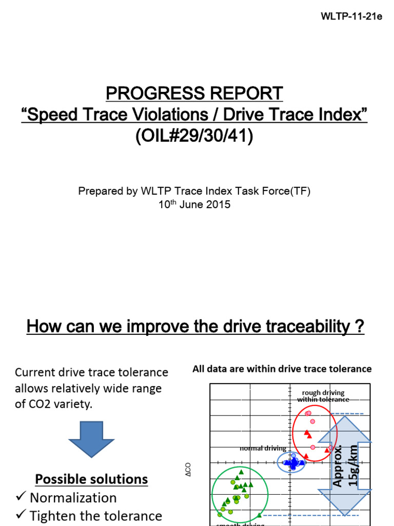 WLTP-11-21e - Trace Index Tolerance Progress Report - Ichikawa | PDF ...