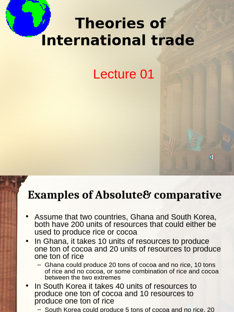Lecture 2. Absolute and Comparative Advantage | PDF | Trade | Economics