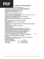 Class 10 SST PYQS With Solution Chapter-1 Resources and Development | PDF | Soil | Sustainable ...