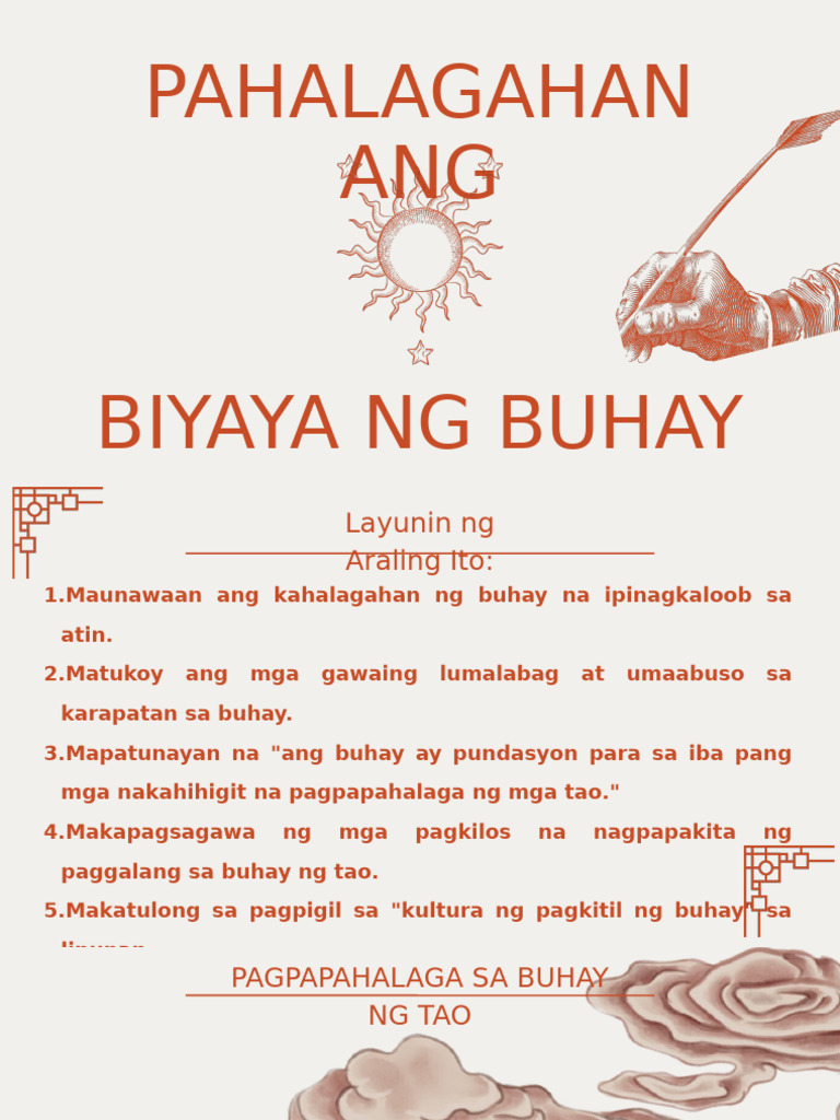 Pahalagahan Ang Biyaya NG Buhay | PDF