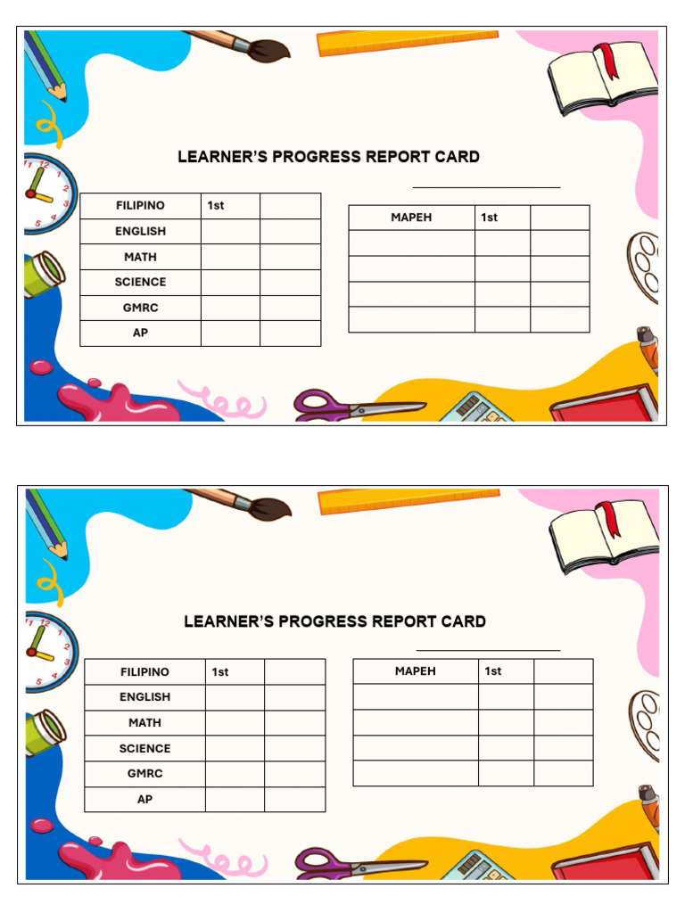 Report Card 3 Kamagong | PDF