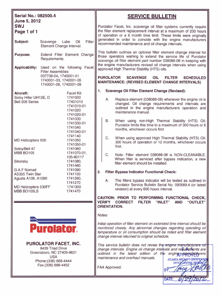 Service Bulletin Pn 038088 08 Pdf 3364
