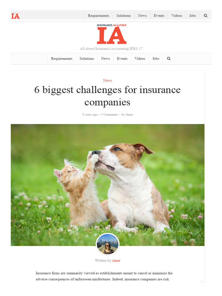 Top 6 Challenges for Insurance Firms | PDF | Insurance | Financial Services