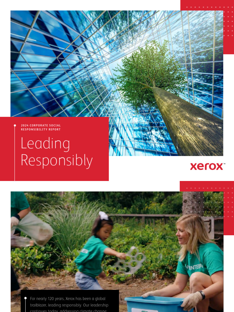 Xerox CSR Report | PDF | Corporate Social Responsibility | Sustainability