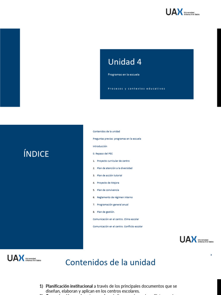 Tema 4. Programas en La Escuela - Presentación Esther | PDF | Evaluación | Maestros