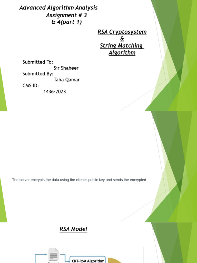 Assignment # 3 & 4(AAA) | PDF | Public Key Cryptography | Key ... Assignment # 3 & 4(AAA) | PDF | Public Key Cryptography | Key ...