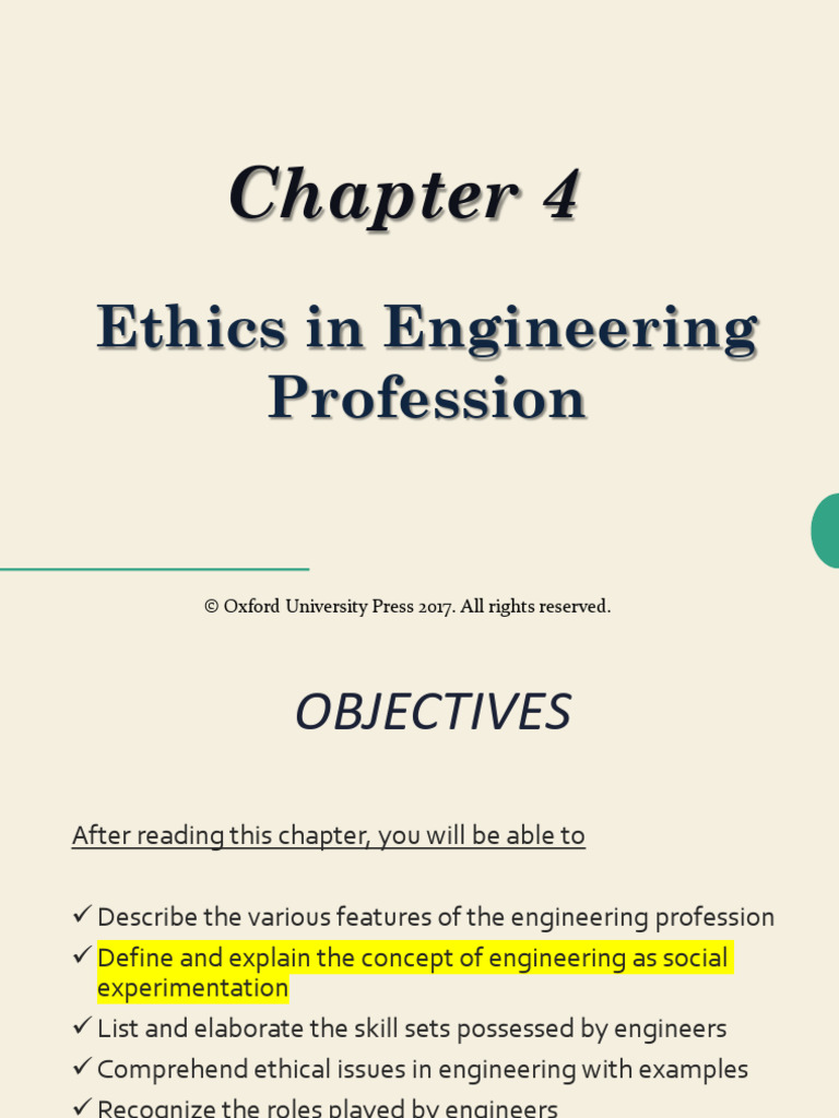 Lecture-3 ETHICS IN ENGINEERING PROFESSION | PDF | Engineering | Reliability Engineering