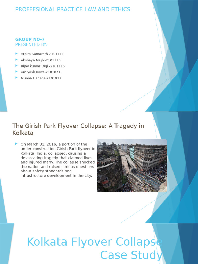 Kolkata Flyover Collapse Case Study GRP-7 | PDF | Emergency | Emergency Management
