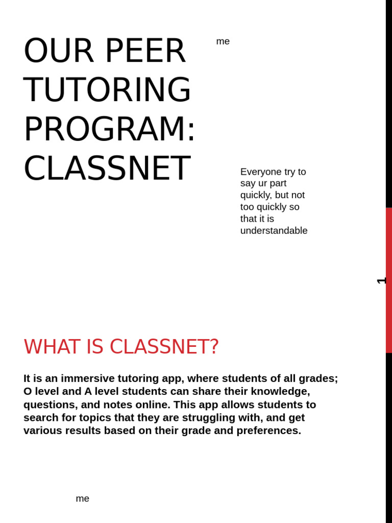 Our Peer Tutoring Program | PDF