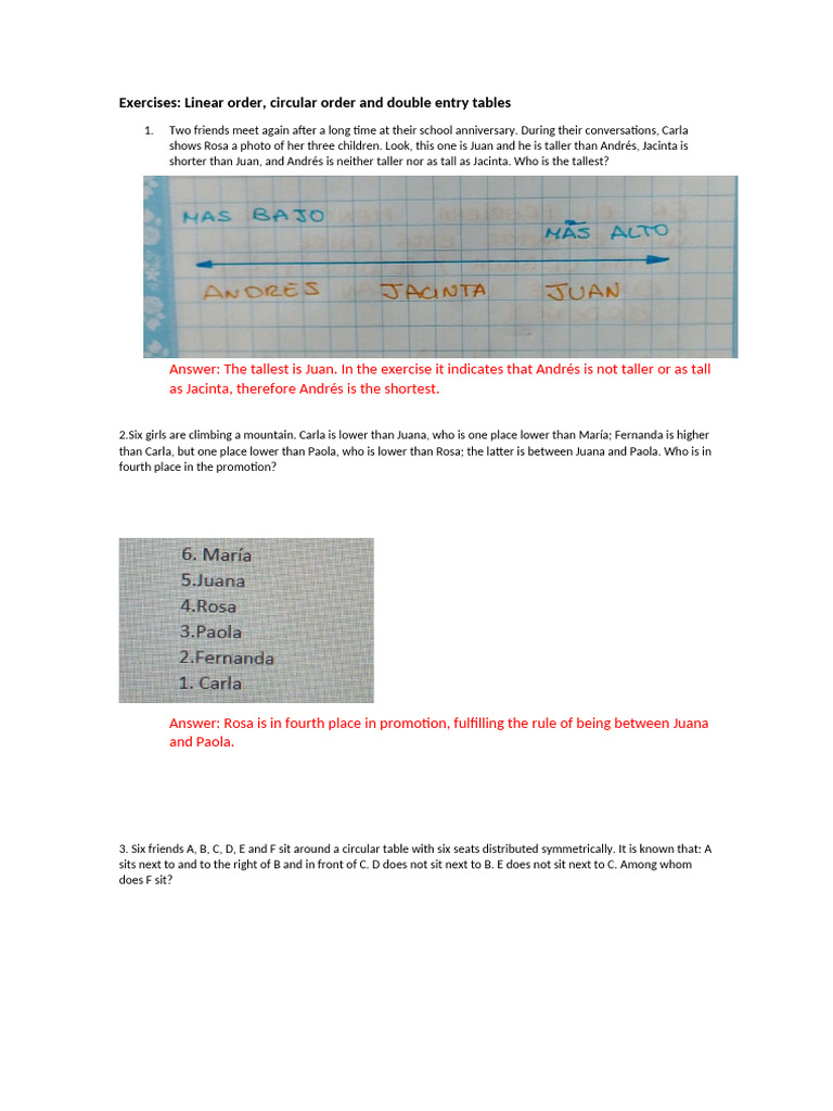 Group exercises | PDF