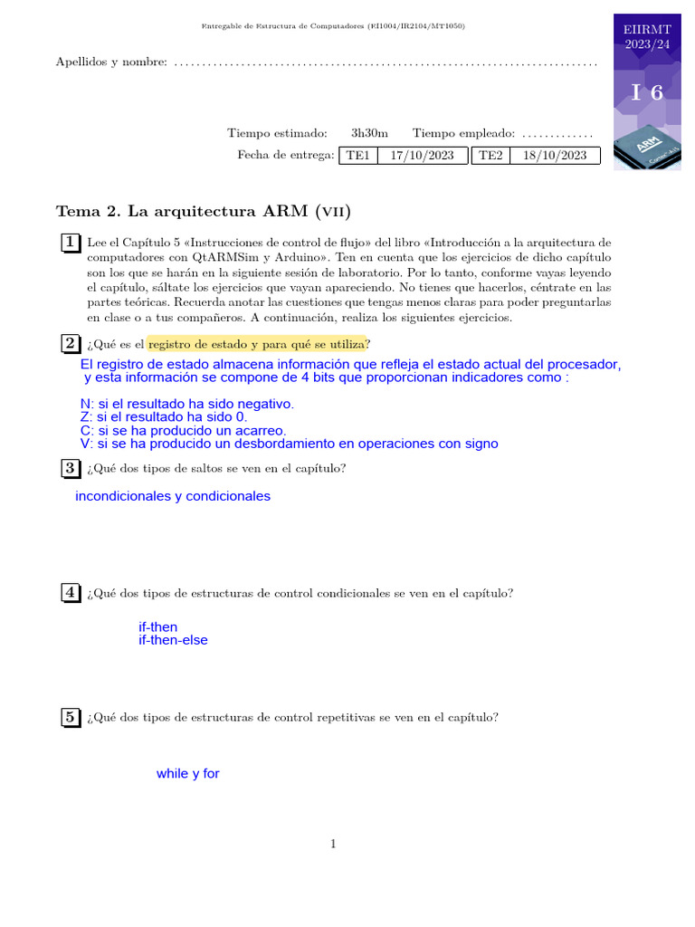 Preguntas I6 | PDF | Ciencias de la Computación | Informática