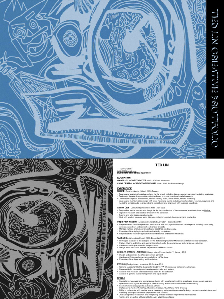 Ted Lin Creative Portfolio-Compressed | PDF | Fashion | The Arts