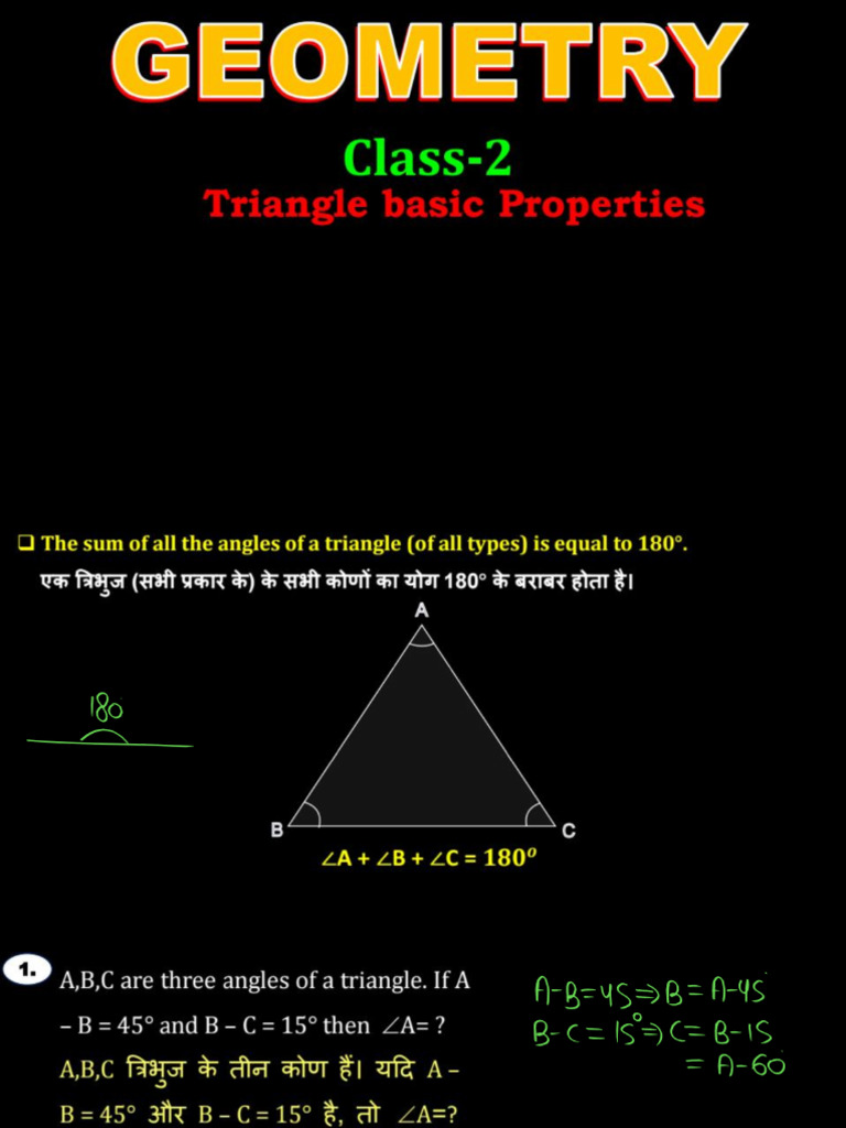 Geometry class-2 A to Z Quant Plus Batch Youtube | PDF