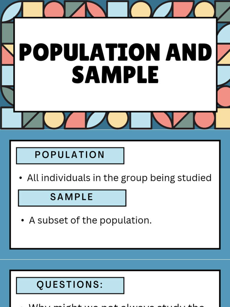 Understanding Population and Sampling Methods | PDF | Sampling (Statistics) | Scientific Method