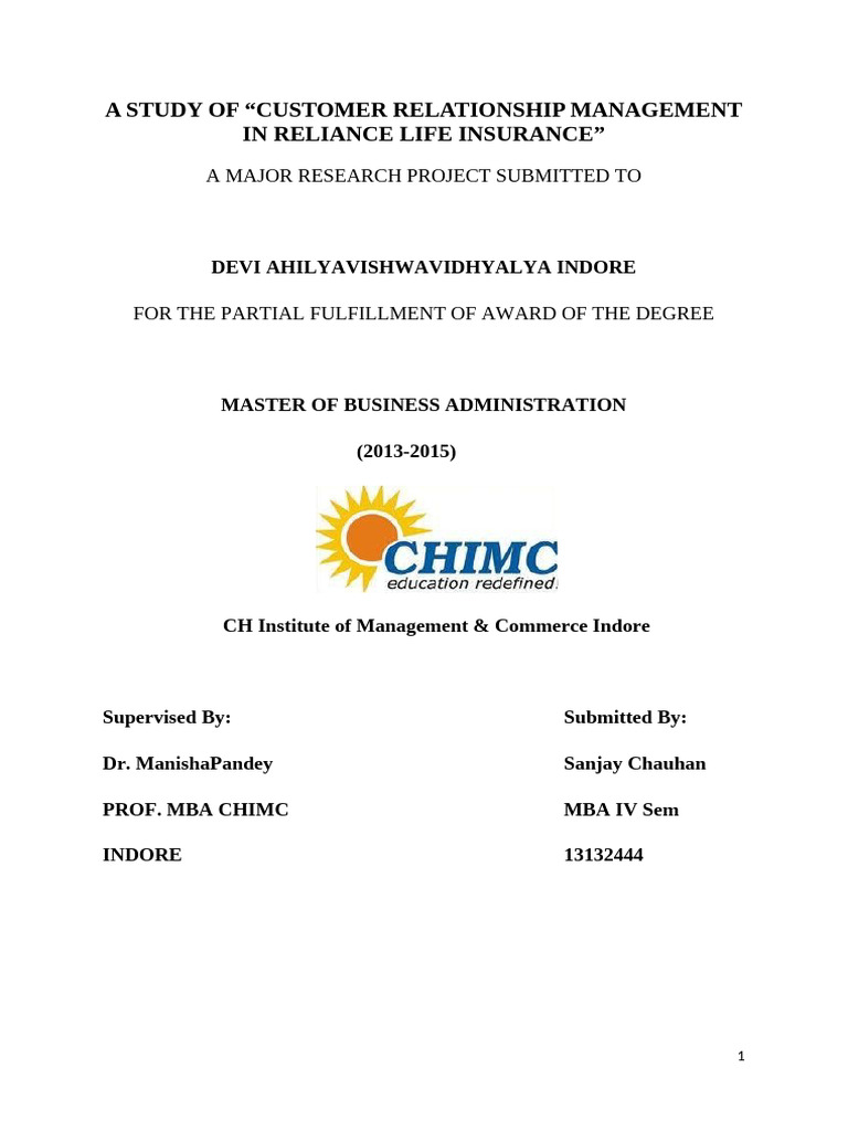 Sanjay Final MRP | PDF | Marketing Research | Marketing