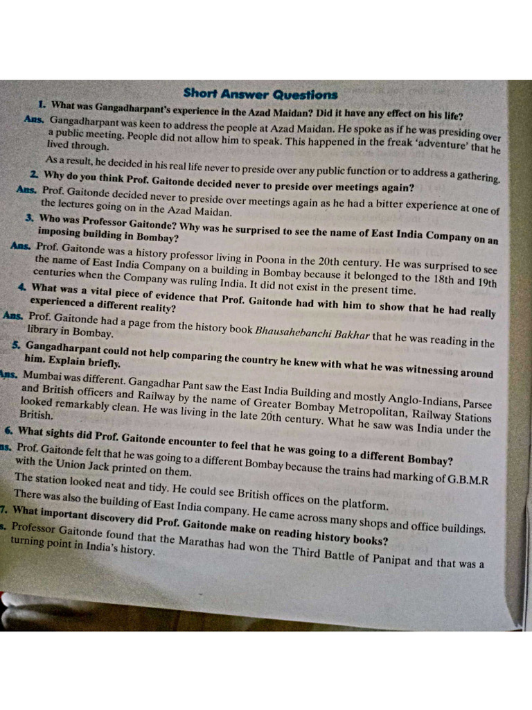 The Adventure... class XI... English | PDF