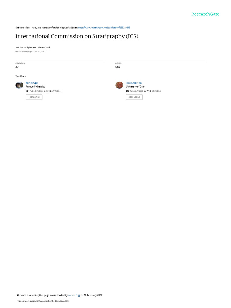 International Commission on Stratigraphy ICS | PDF | Geologic Time ...