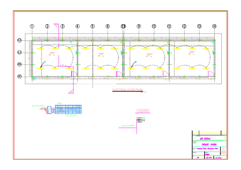 Classroom Electrical Floor Plan | PDF | Technical Drawing