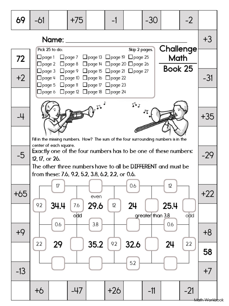 Math Workbook Fourth Grade | PDF