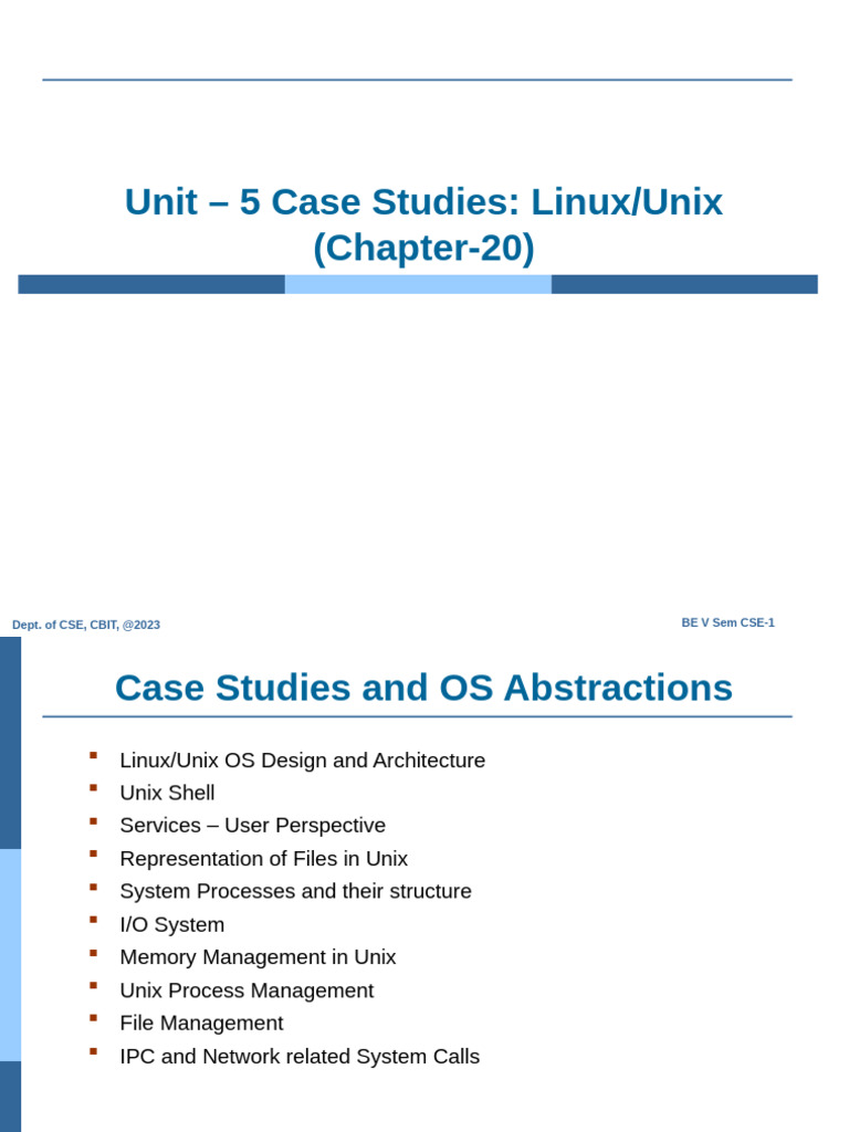 Unit-5 - Linux Case Study | PDF | Operating System | Kernel (Operating ...