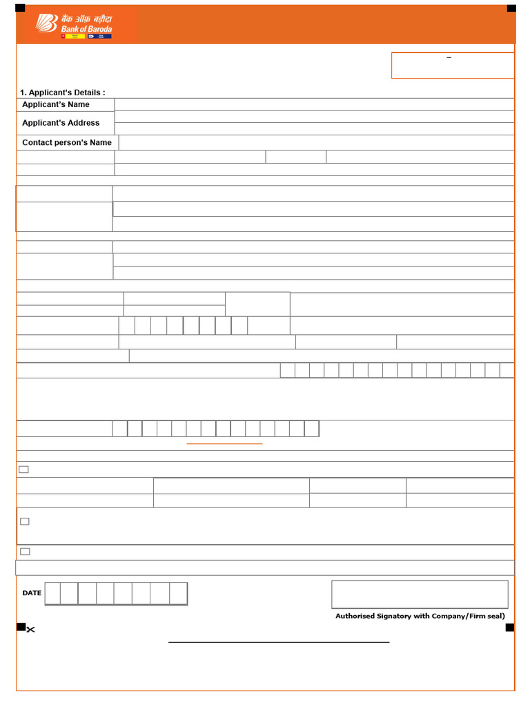 Bob Application For Availing Trade Credit Through SBLC 20 06 2020 | PDF | Letter Of Credit | Banks