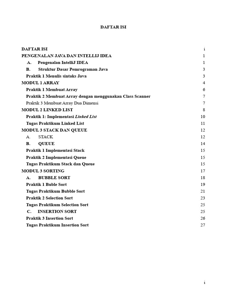 Panduan Pemrograman Java di IntelliJ | PDF