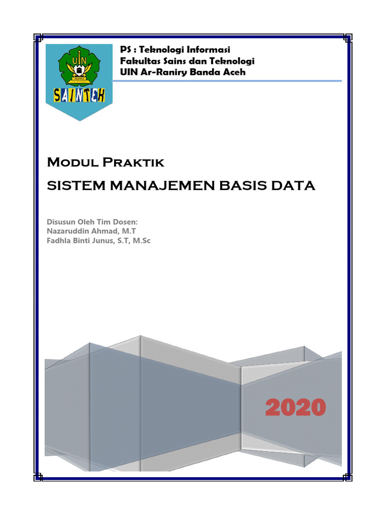 Modul Praktik SMBD - 5. Membuat Database Dan Tabel Menggunakan PHP ...