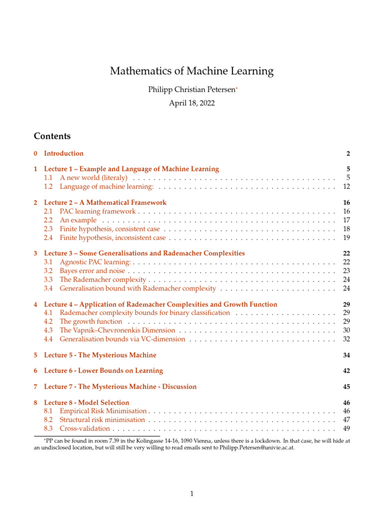 Mathematics for Machine Learning | PDF | Support Vector Machine | Wavelet