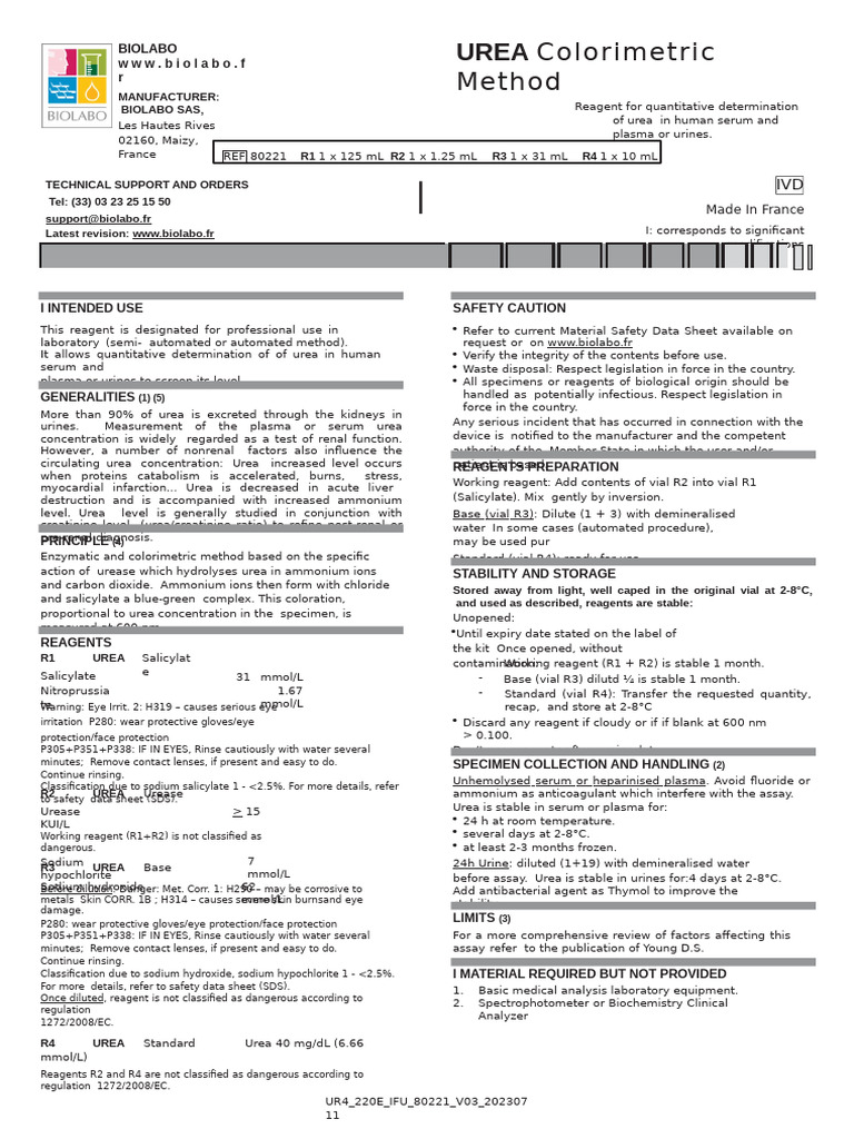 Urea | PDF | Urea | Sodium