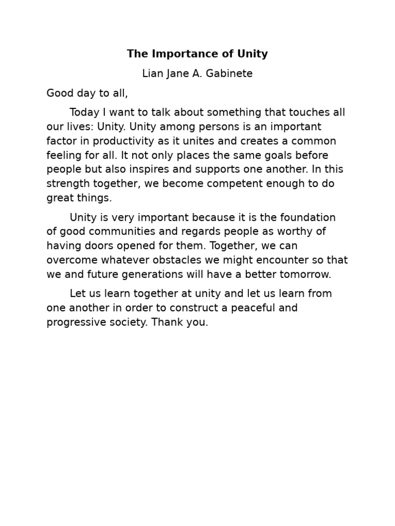 The Power of Unity and Social Media | PDF