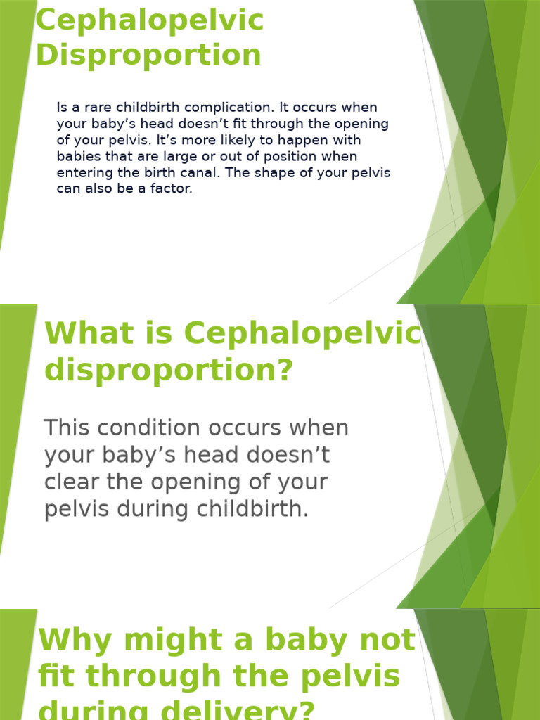 Cephalopelvic Disproportion Explained | PDF | Pelvis | Childbirth