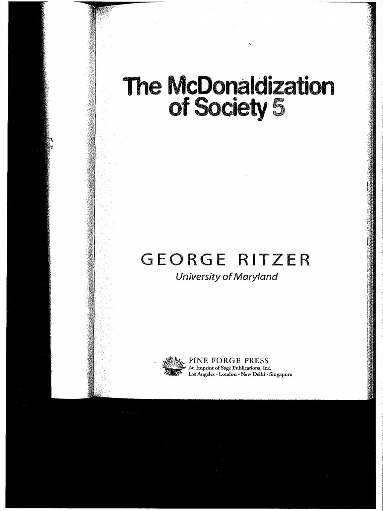 Ritzer McDonaldization Chapter 2 | PDF