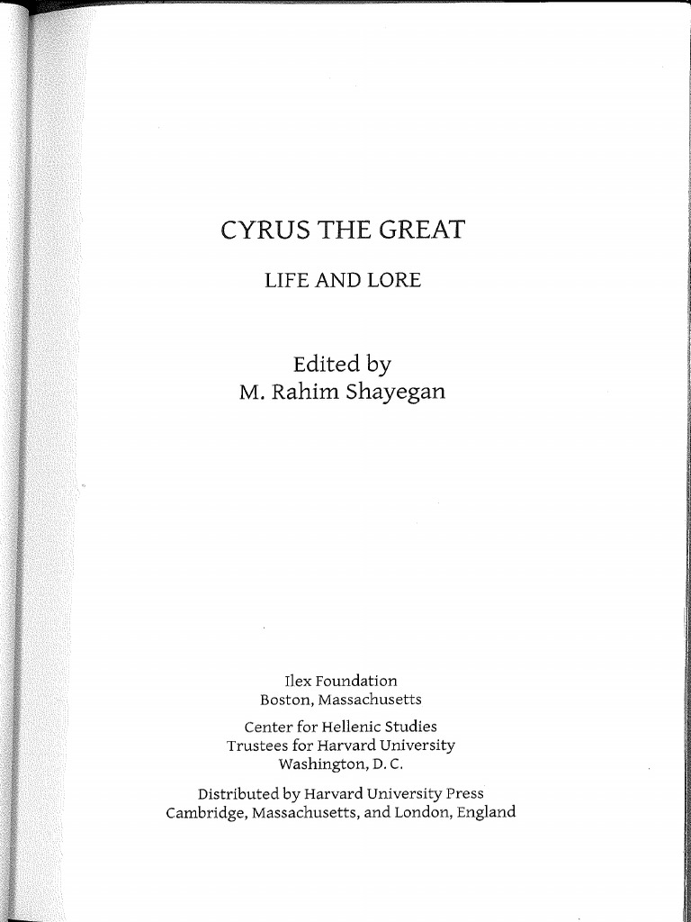 Cyrus Rising Reflections On Word Choice | PDF | Cyrus The Great ...