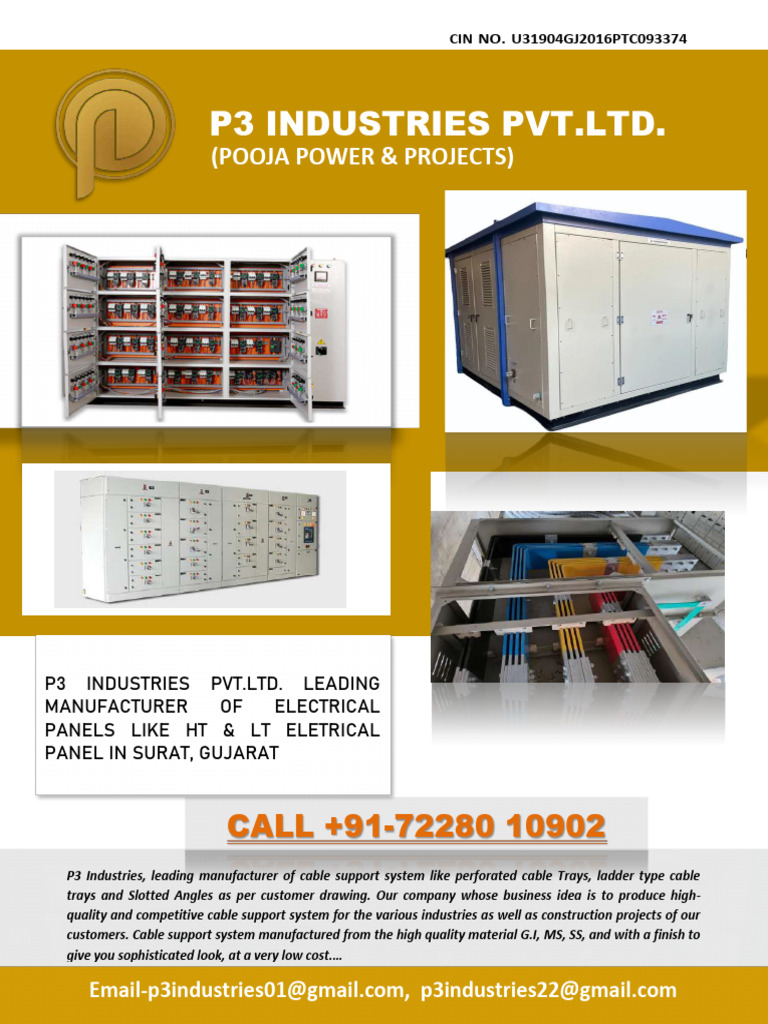 P3 Industries: Cable Support Solutions | PDF | Electrical Conductor ...
