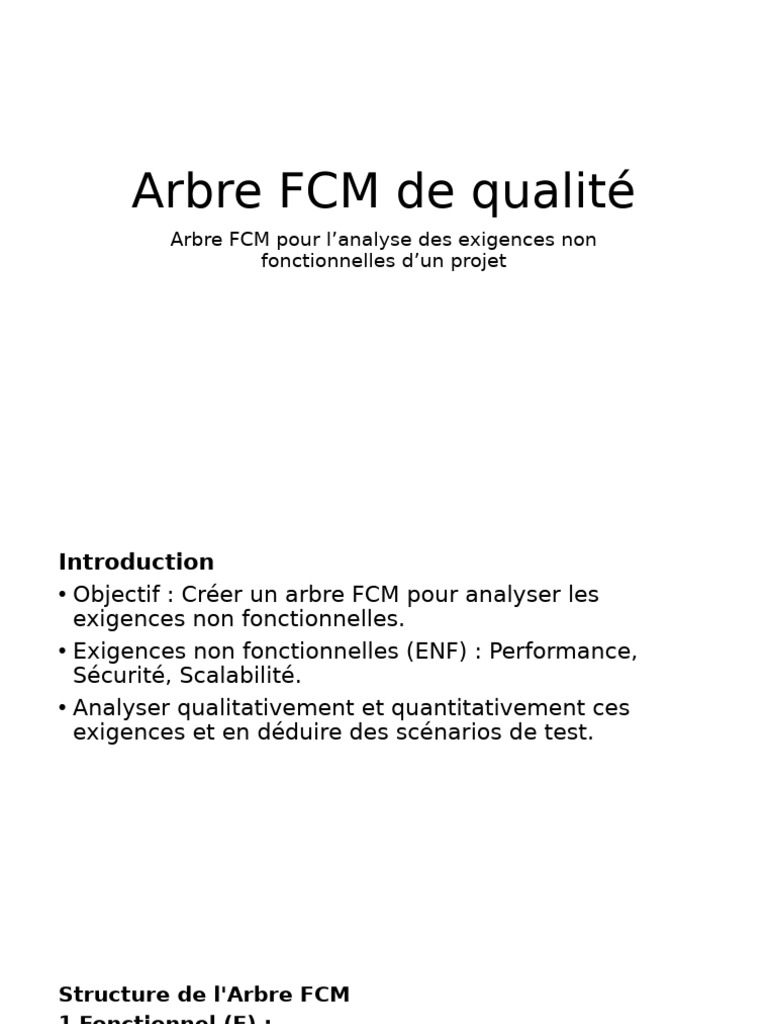 Arbre FCM pour exigences non fonctionnelles | PDF | Informatique ...